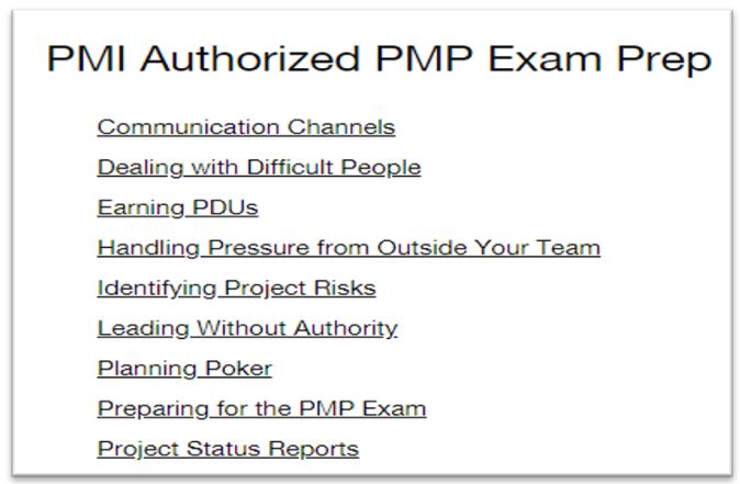 PMP® Course Materials offered by PMI | 3FOLD