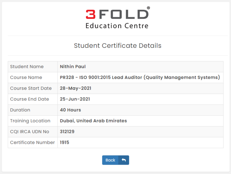 How to Verify your CQI IRCA Certificate Online! - 3FOLD