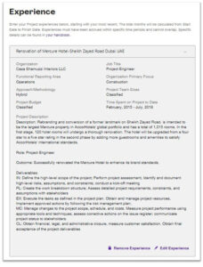 PMI: How to fill up Project Experience in a PMP application?
