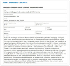 PMI: How to fill up Project Experience in a PMP application?